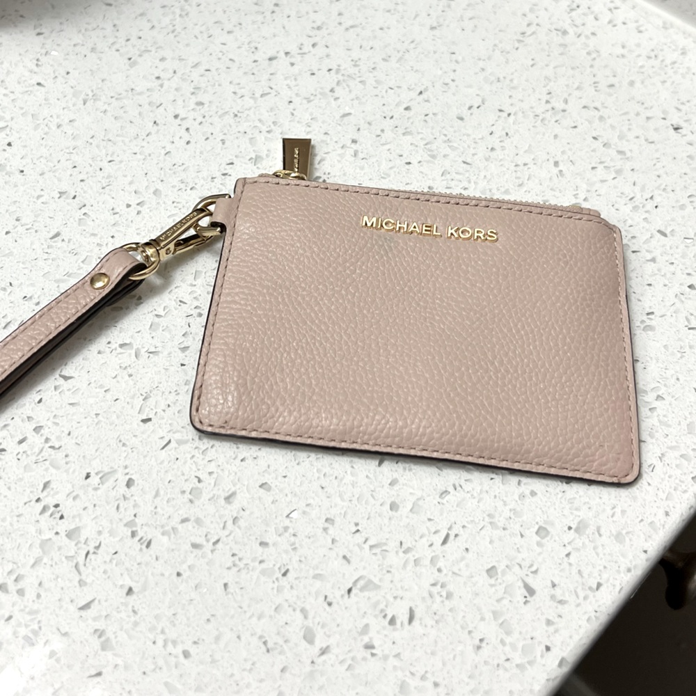 Cream/Pink Undertone Michael Koda Wrist Wallet - Gem